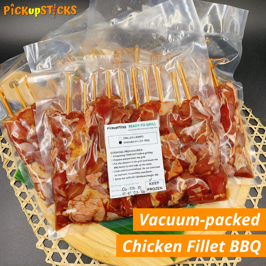 Vacuum-packed Chicken Fillet BBQ (10 sticks per pack) – PICKupSTICKS ...